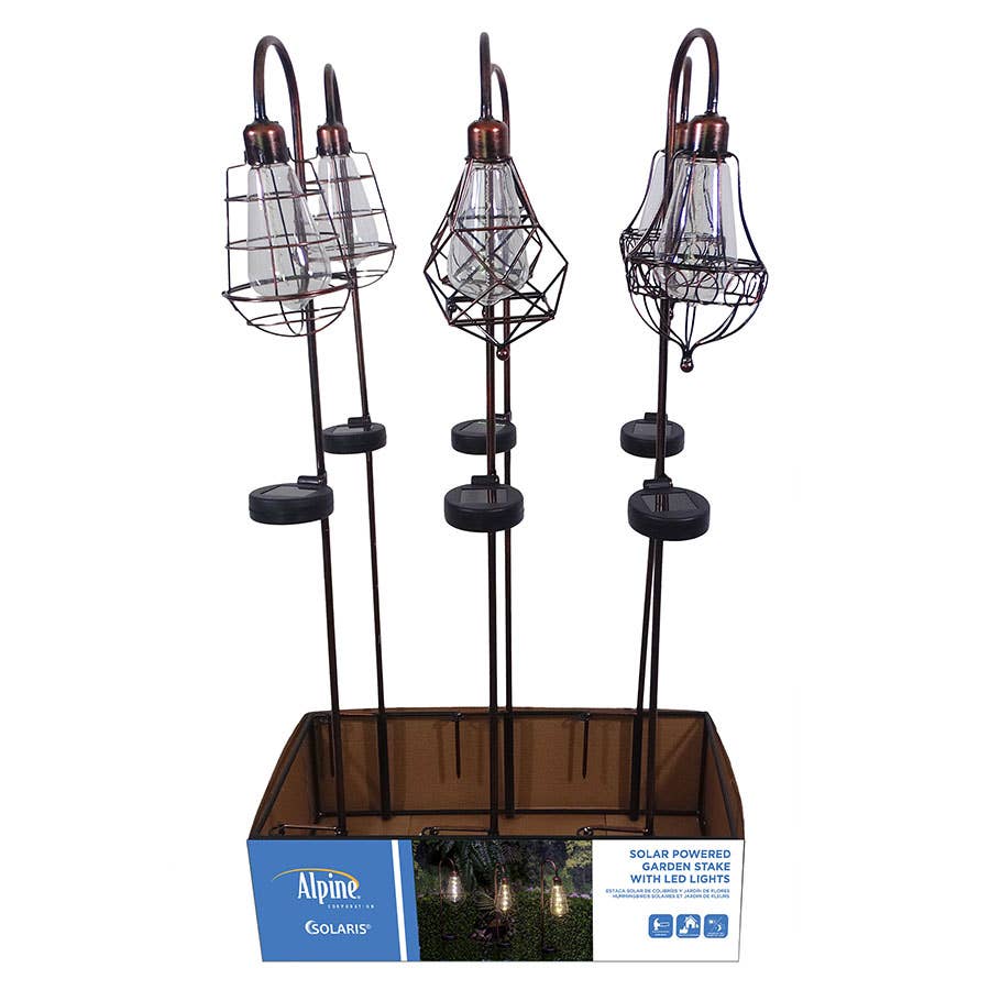 Alpine Solar Edison Bulb Stake with LED