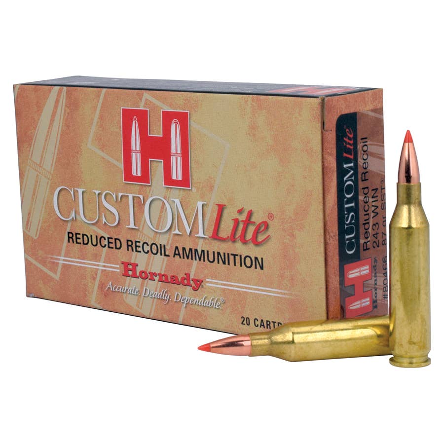 Hornady 87GR SST Custom Lite Rifle Ammo - 243 Winchester