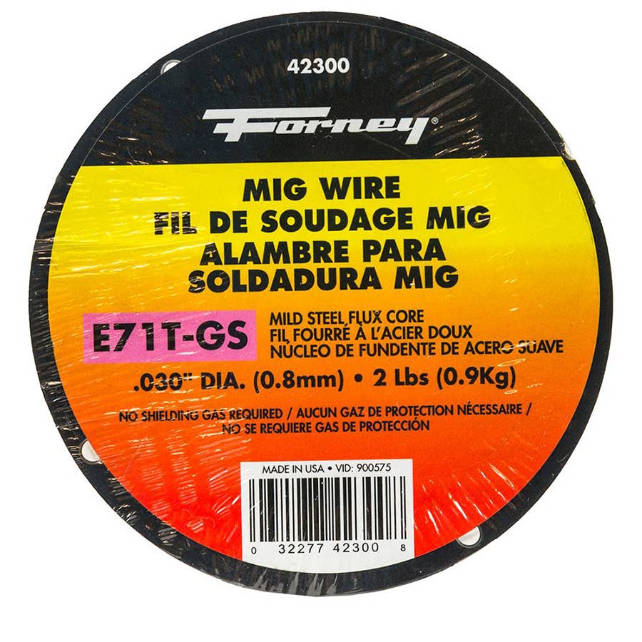 Forney E71T-GS Flux Core Mild MIG Steel Welding Wire