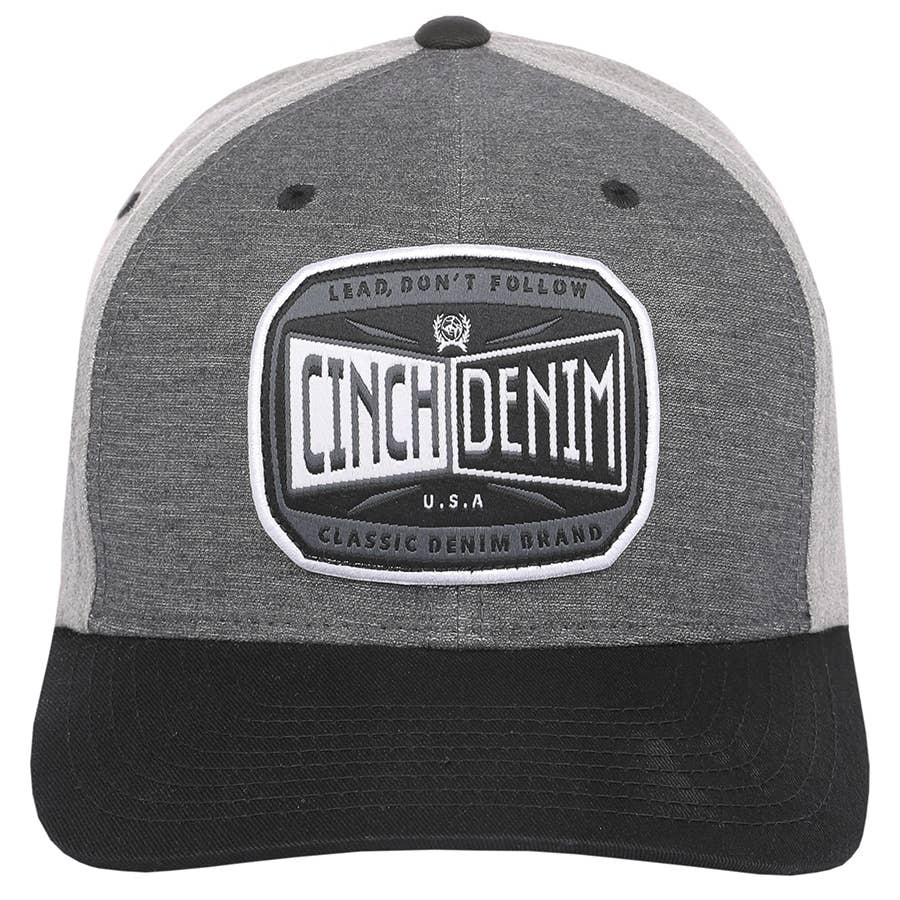 Cinch Men's Flexfit Logo Patch Baseball Cap - Gray