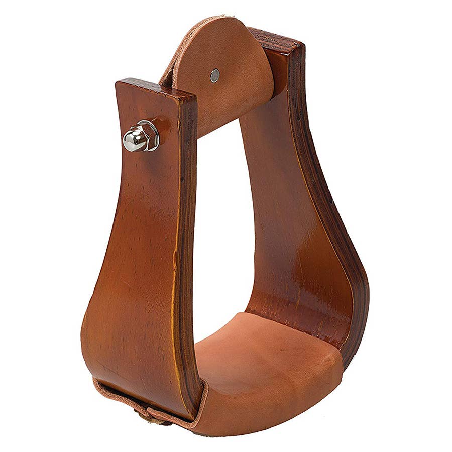 Weaver Leather Sloped Wooden Stirrups with Leather