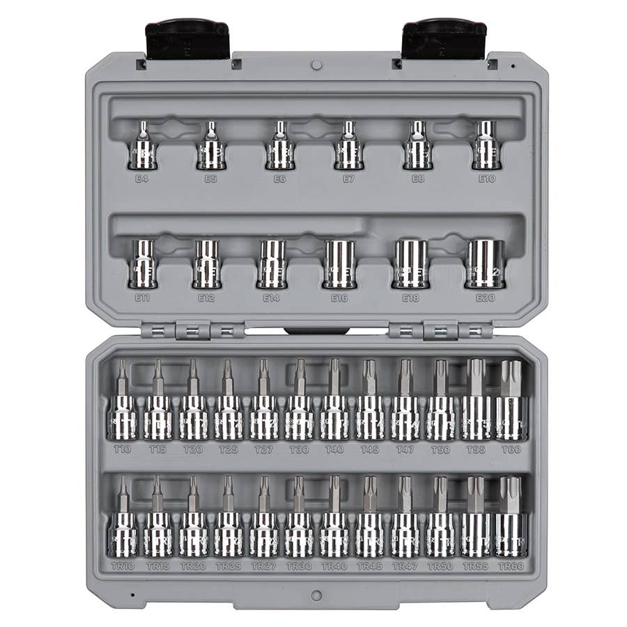 TEKTON 3/8"" Drive Torx/TR Torx Bit & External Star Socket Set - 36 pcs
