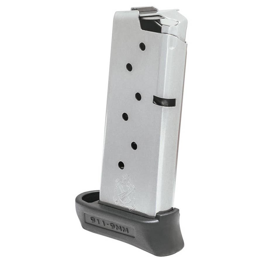 Springfield Armory 911 9mm Stainless Steel Magazine w/ Pinky Extension