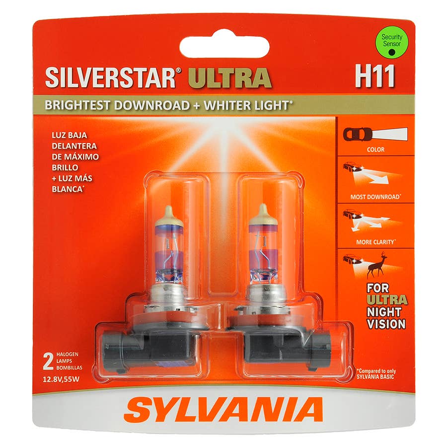 Sylvania Halogen SilverStar Ultra Headlight Bulb - 2 pk - H11