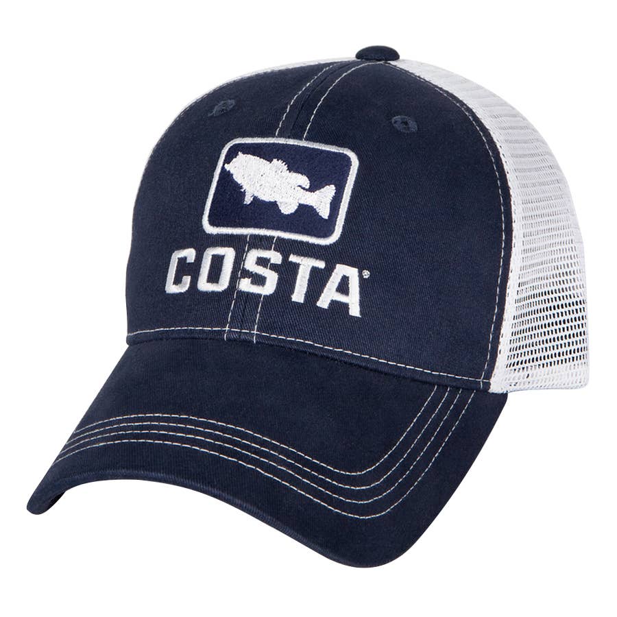 Costa Bass Trucker Cap - Navy/White