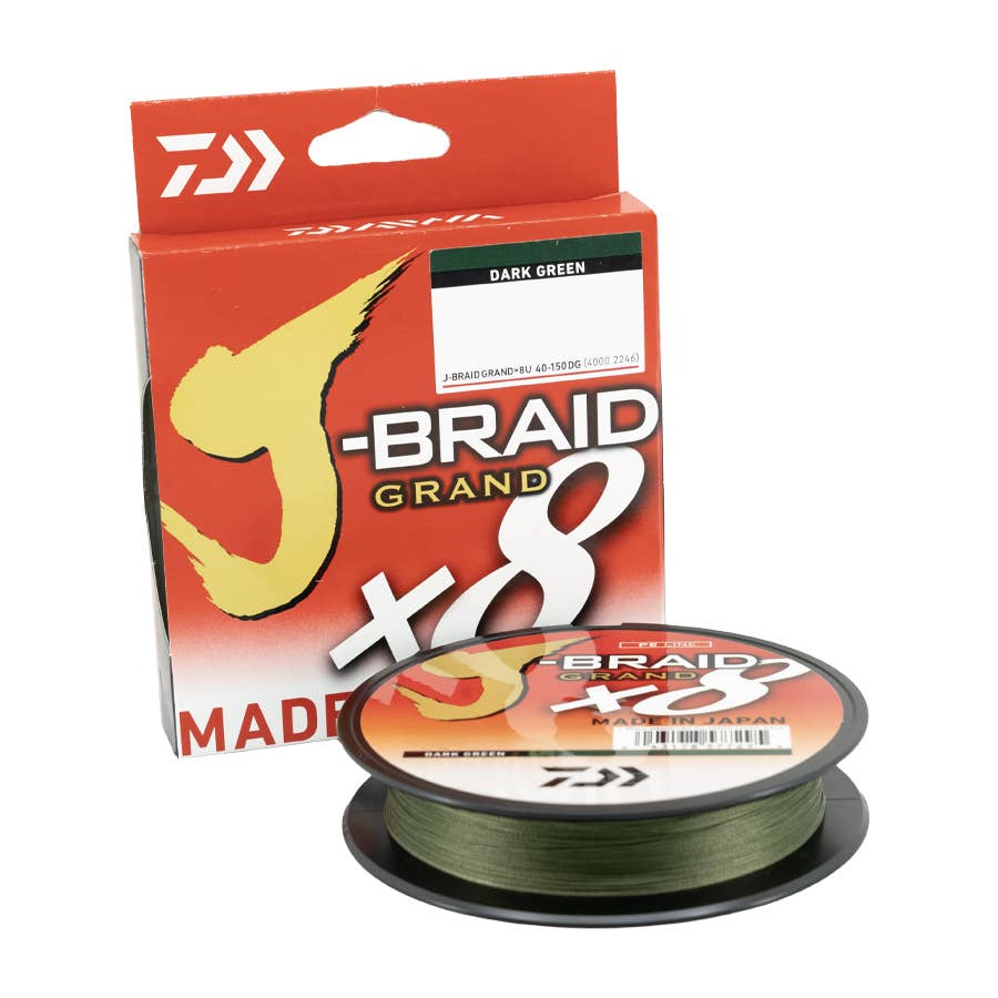 Daiwa J-Braid Grand X8 Braided Line - Dark Green