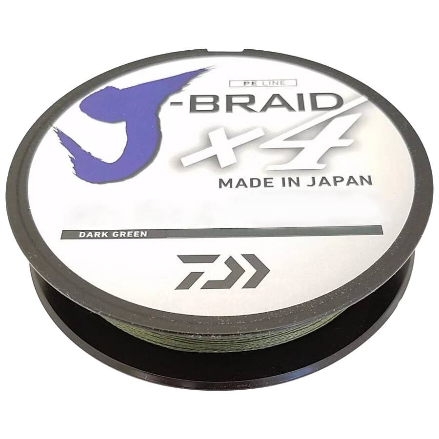Daiwa J-Braid X4 Braided Line - Dark Green