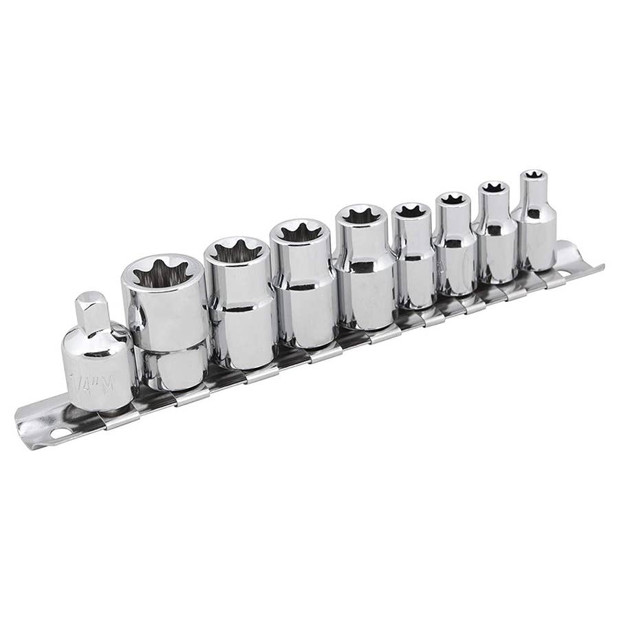 Performance Tool External Star Socket Set - 9 pcs