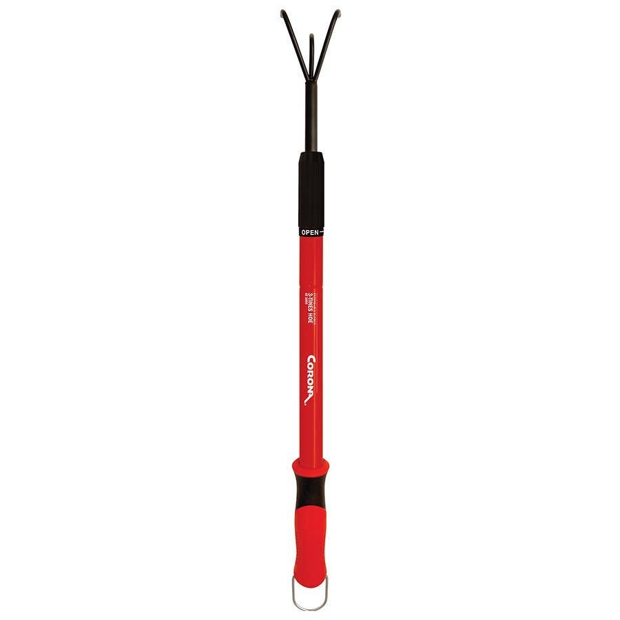 Corona Extendable Handle 3-Tine Hoe