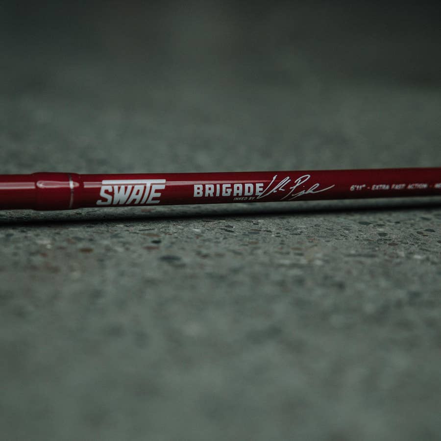 Swate Brigade Inked Spinning Rod - Inked by Chad Pipkens