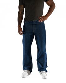 Full Blue Men's 5 Pocket Relaxed Fit Jeans