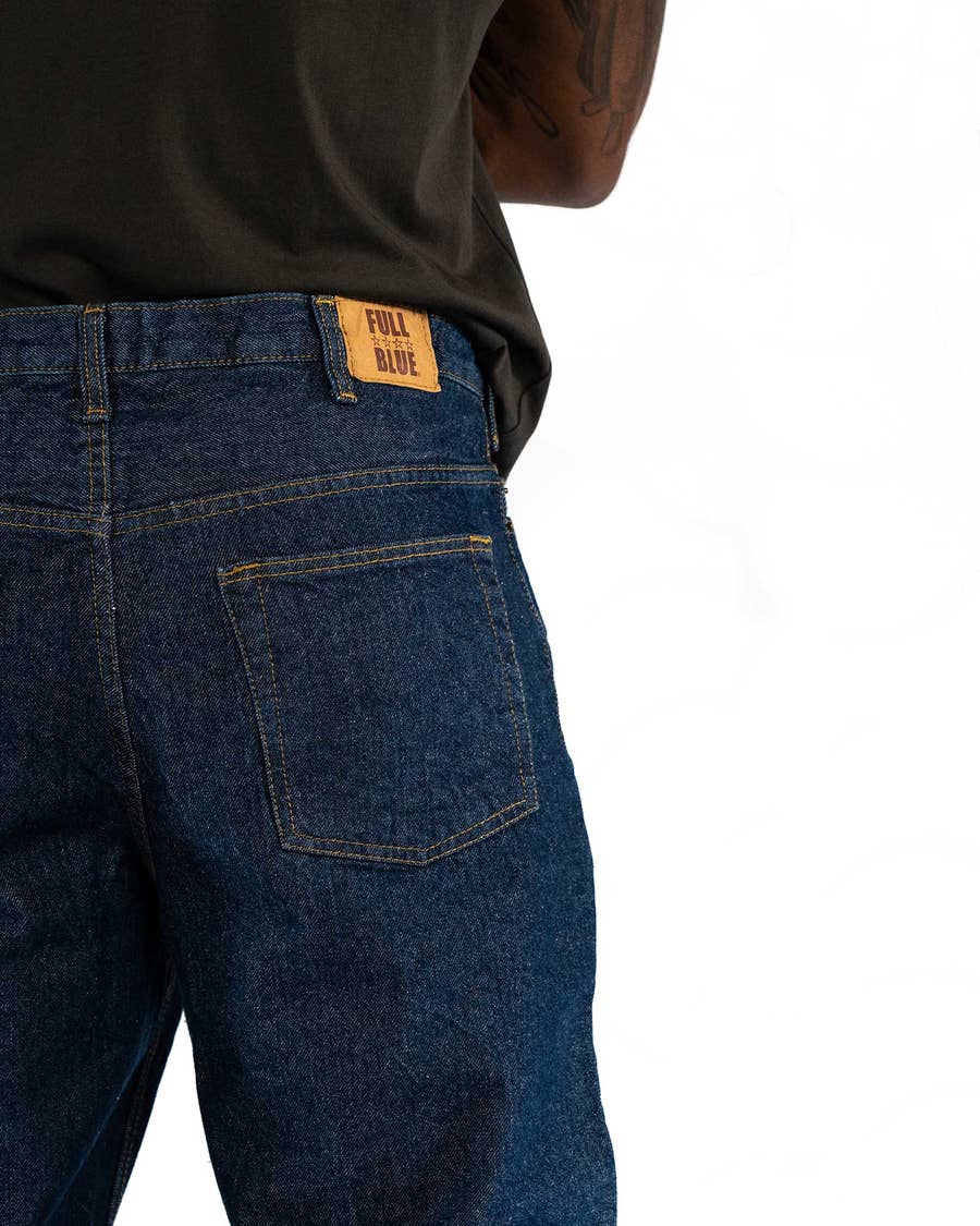 Full Blue Men's 5 Pocket Relaxed Fit Jeans