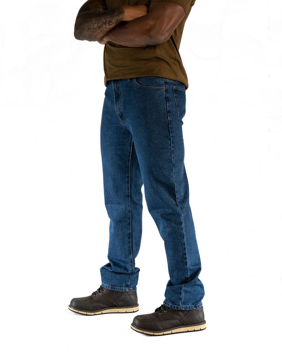 Full Blue Men's 5 Pocket Regular Fit Jeans