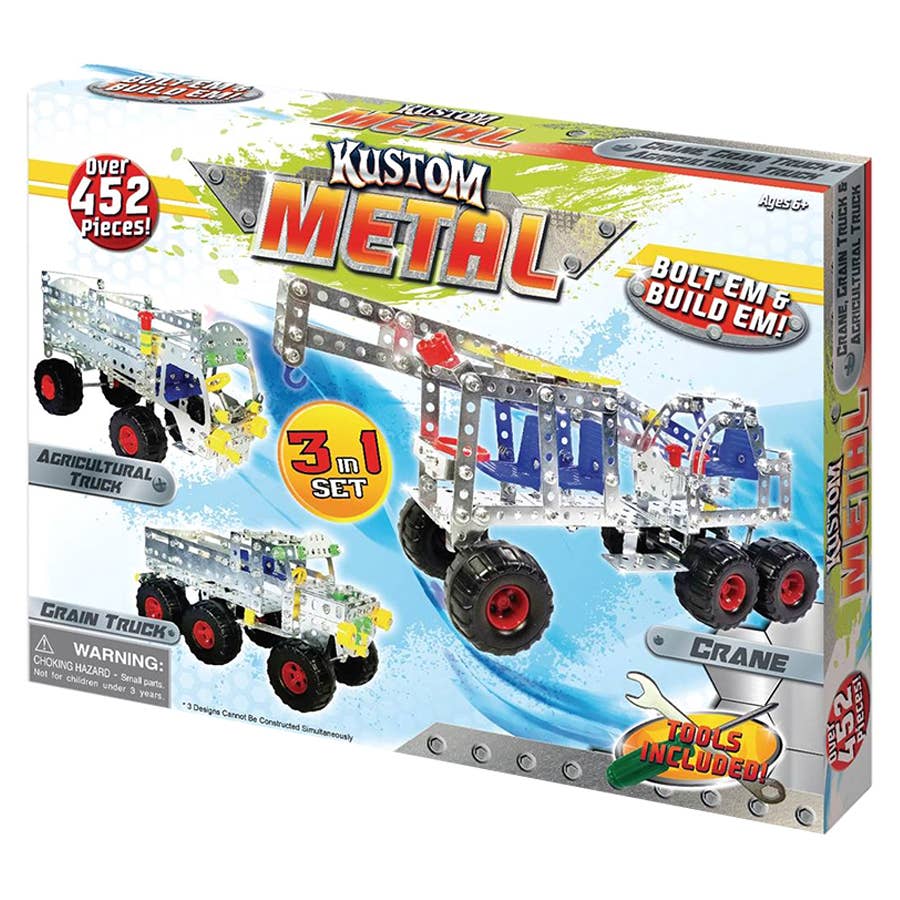 Hurricane Toys Kustom Metal 3 in 1 Construction Set (Assorted)