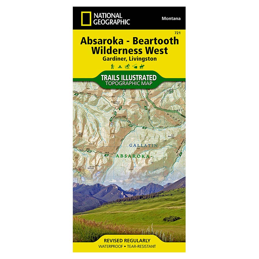 National Geographic Gardiner & Livingston Absaroka-Beartooth Wilderness ...