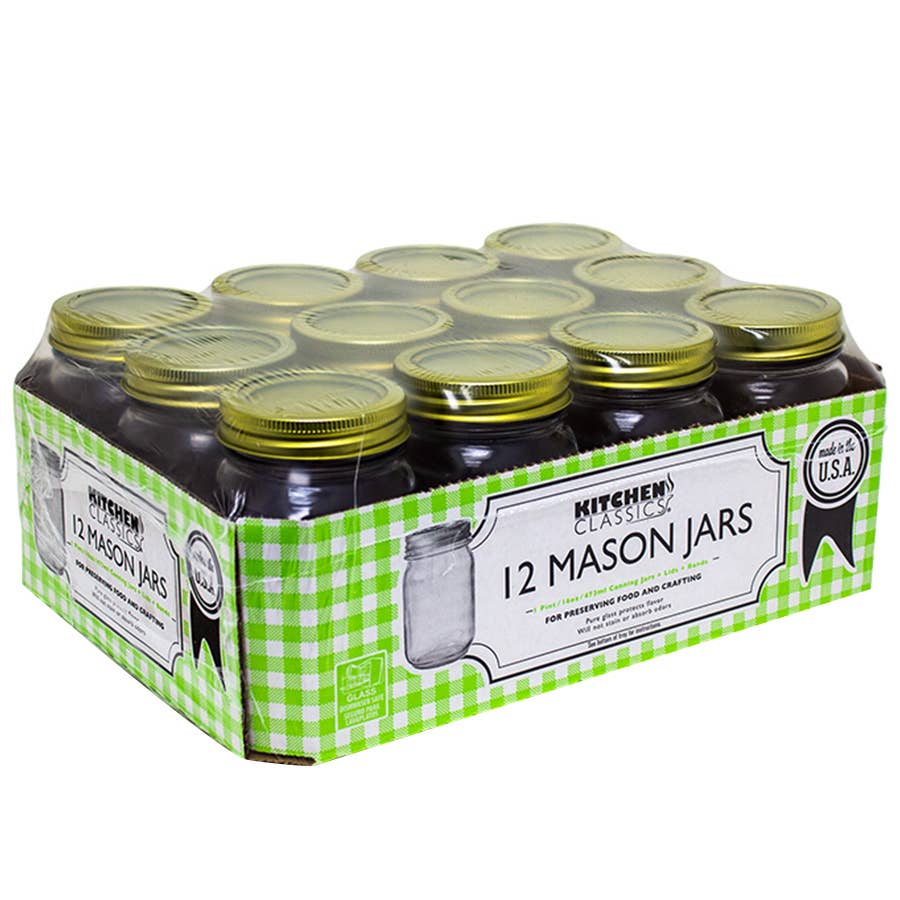 Kitchen Classics Pint Canning Jar - 12 pk