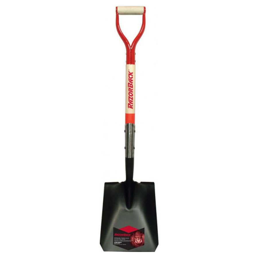 Razor-Back Square Point Shovel with Wood Handle