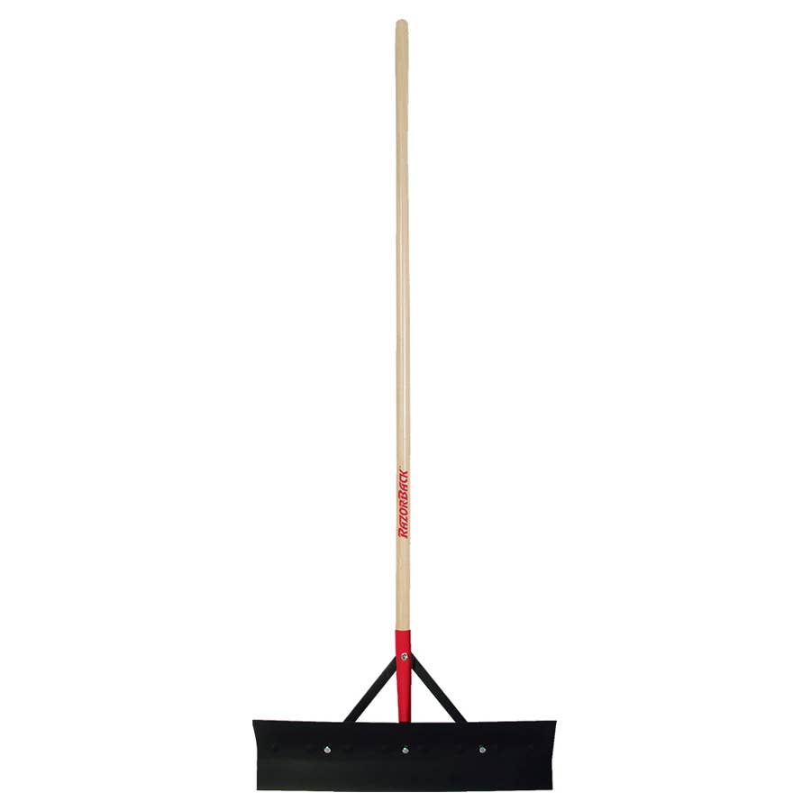 Razor-Back Barn Scraper with Wood Handle - 24""