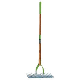 Ames Adjustable Thatch Rake with Wood Handle - 15""