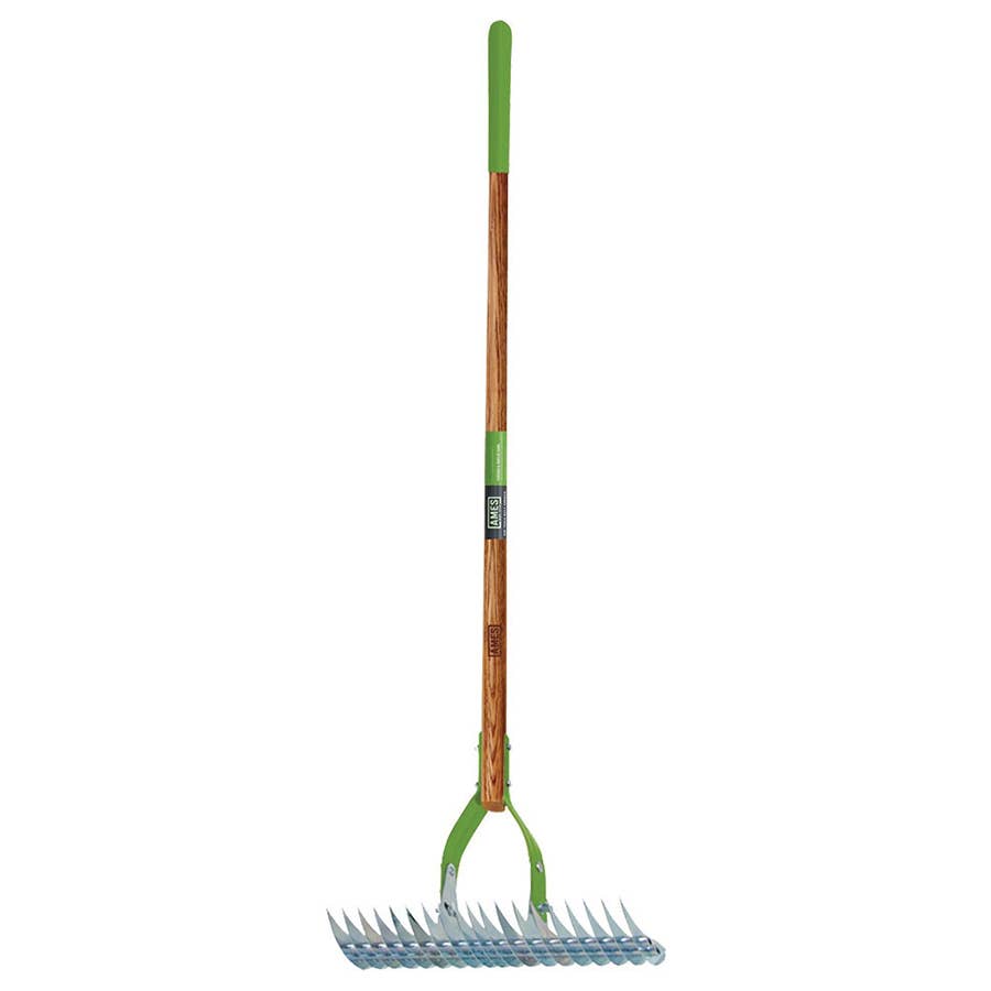 Ames Adjustable Thatch Rake with Wood Handle - 15""