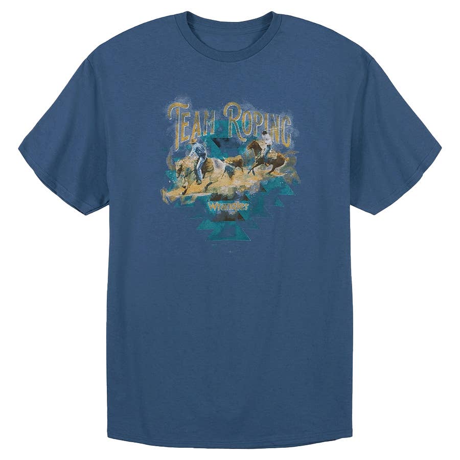 Wrangler Men's Short Sleeve Team Roping Graphic T-Shirt