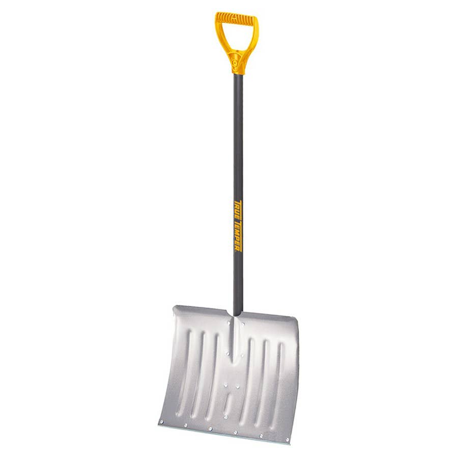 True Temper Aluminum Snow Shovel with D-Grip Handle