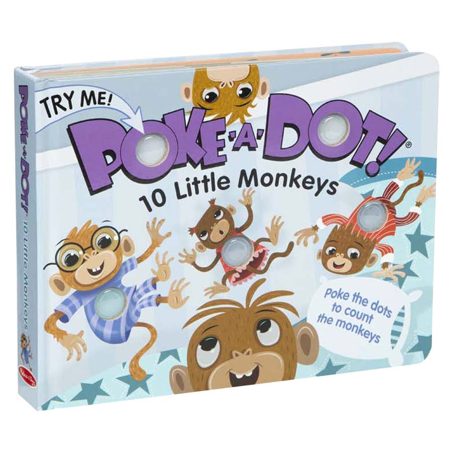 Melissa & Doug Poke-a-Dot 10 Little Monkeys Book