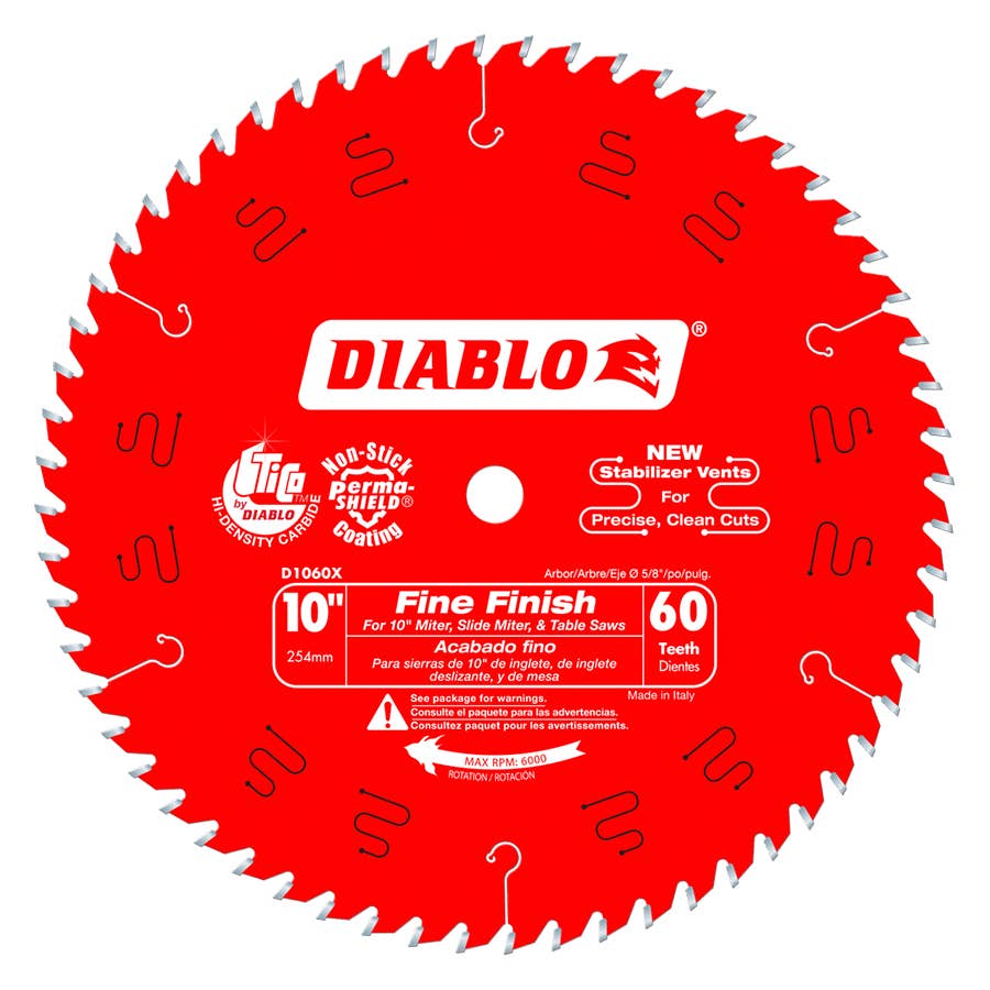 Diablo 10" Fine Finish Circular Saw Blade