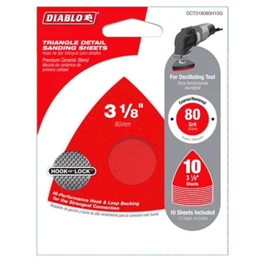 Diablo Coarse Detail Triangle Oscillating Sanding Sheet
