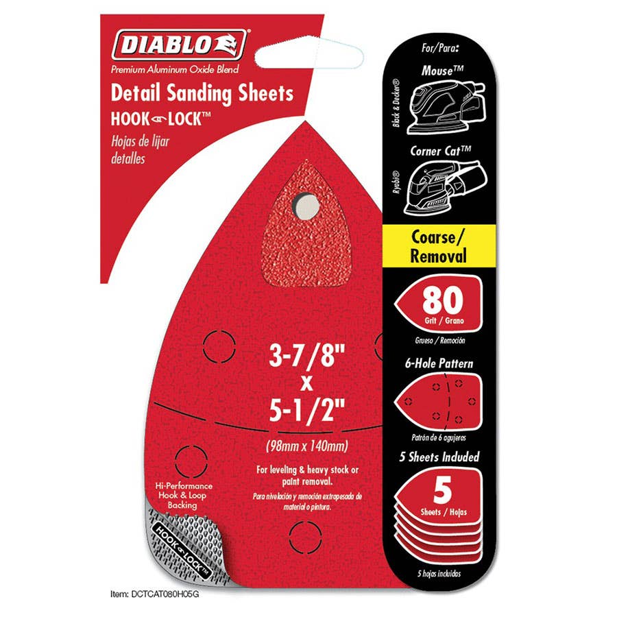 Diablo Detail CAT/Mouse Hook & Lock Sanding Sheet