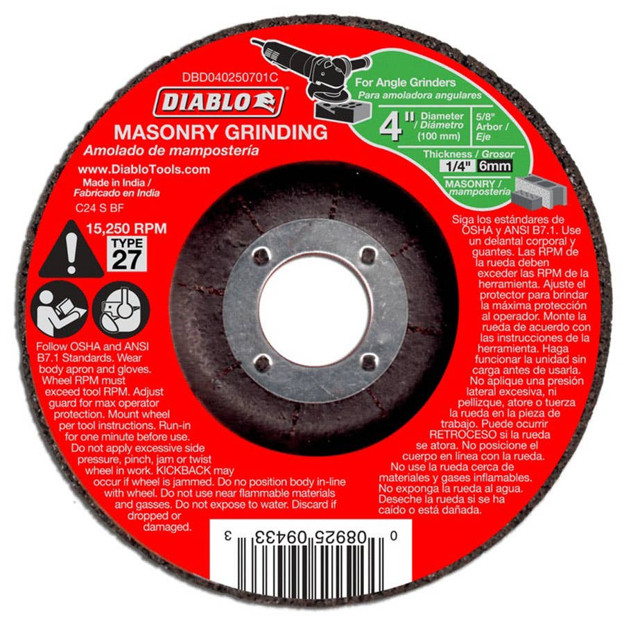 Diablo Masonry Grinding Disc