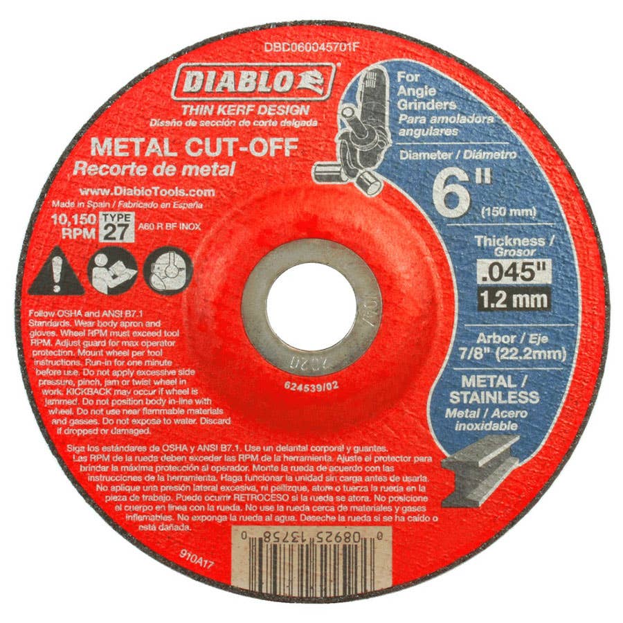 Diablo Metal Cut-Off Disc