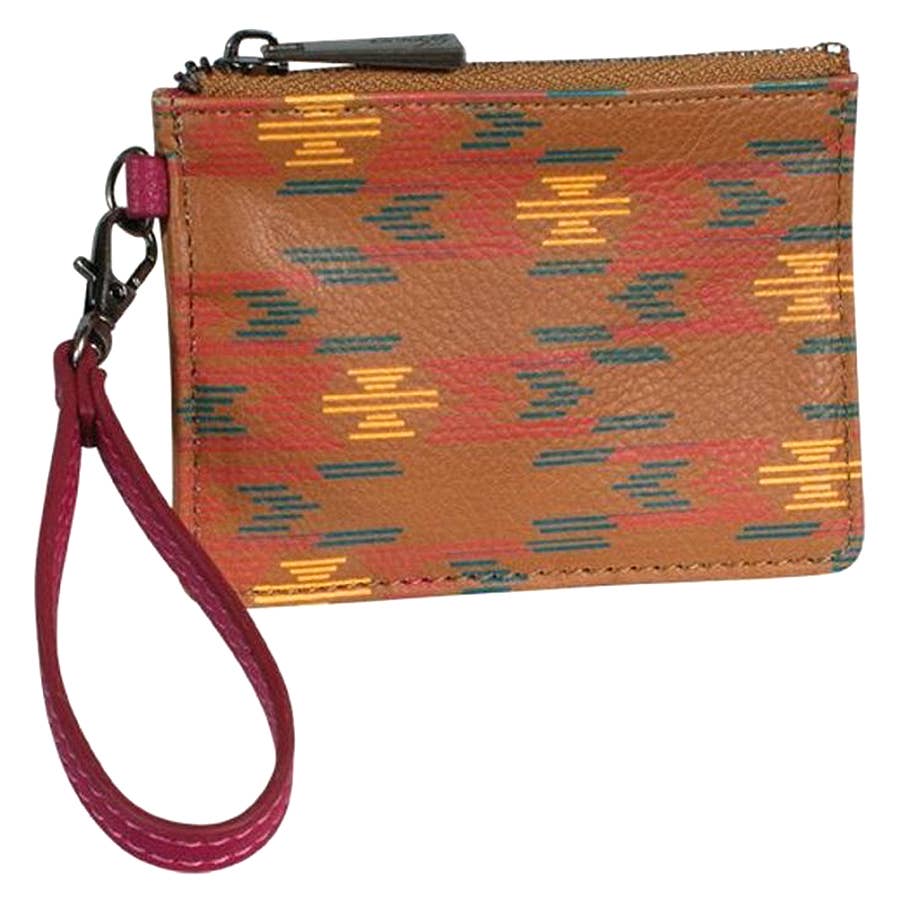Catchfly Studio Women's Mini Aztec Keychain Wallet
