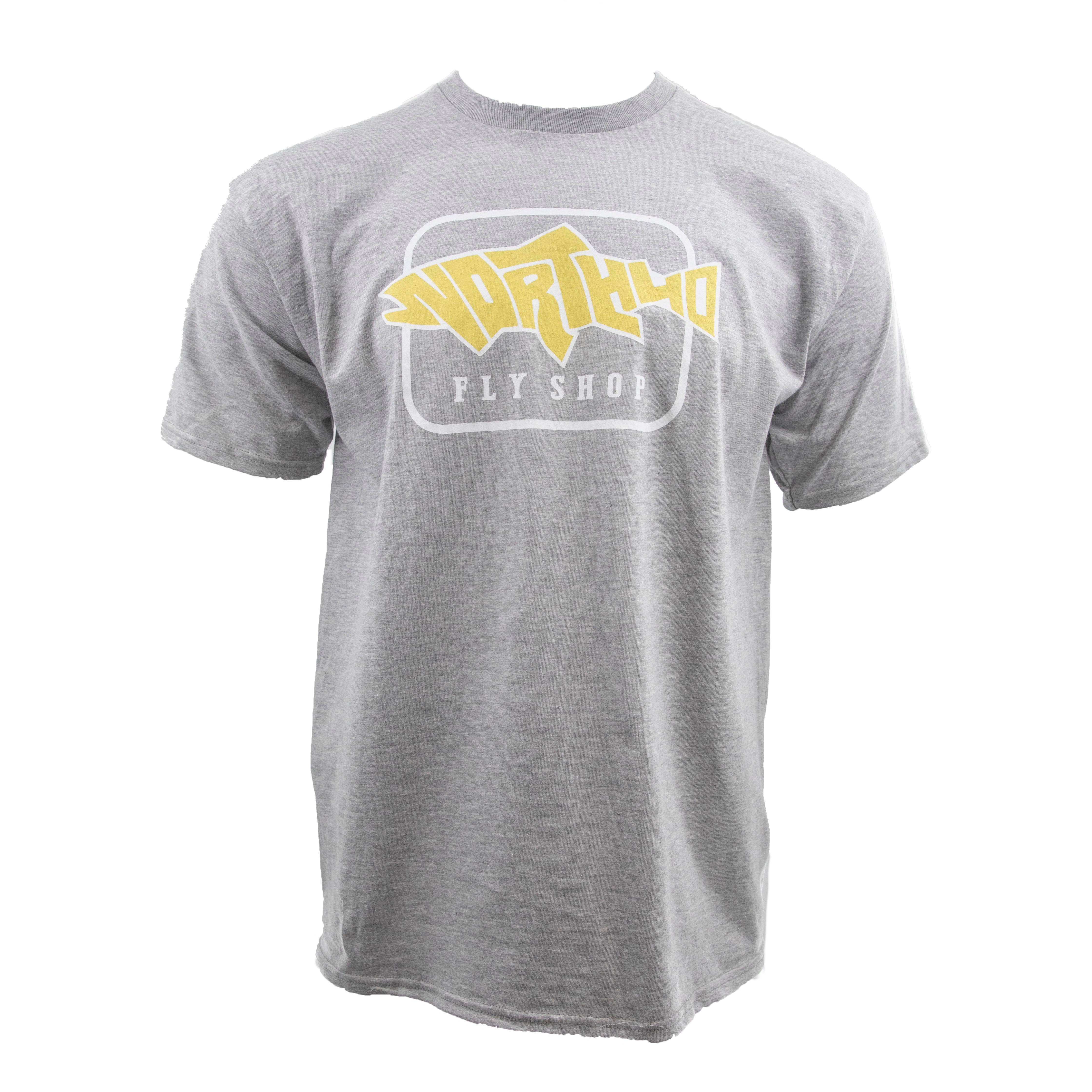 North 40 Fly Shop Logo Men’s Short Sleeve Shirt – Athletic Heather