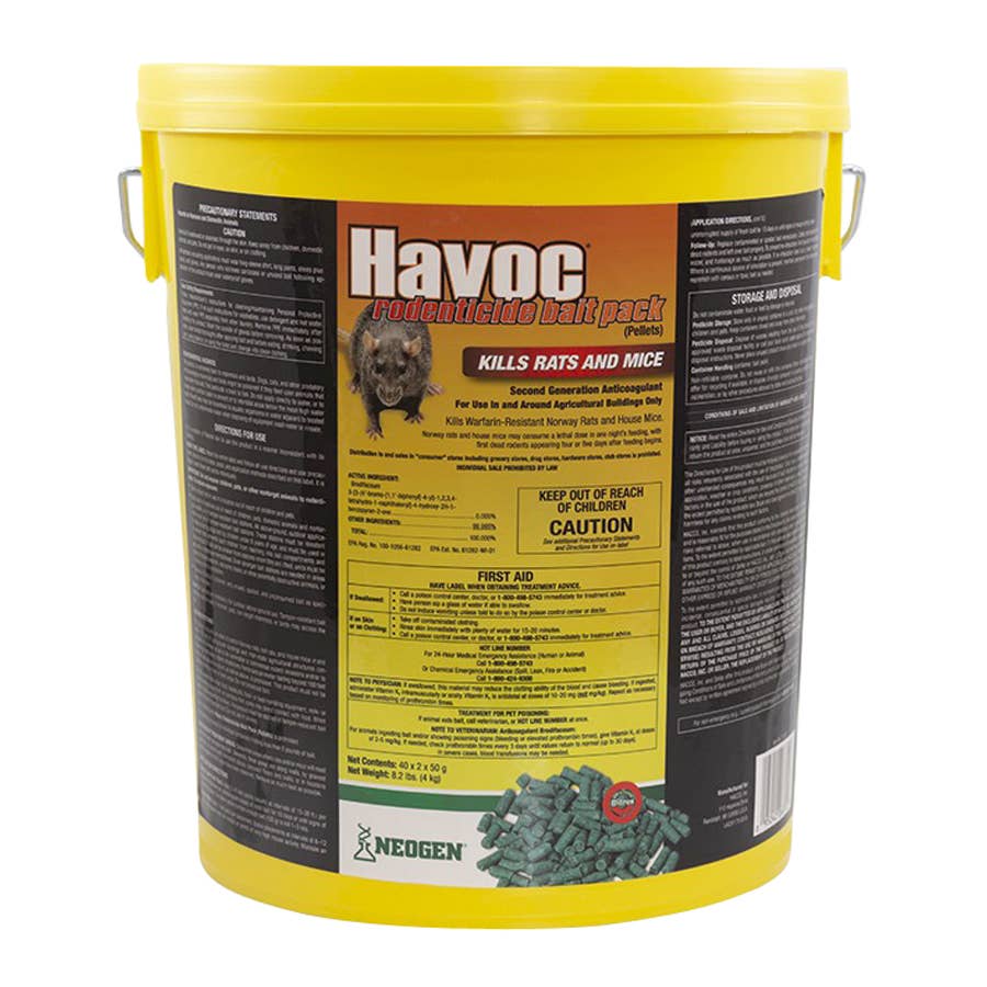 Neogen Havoc Rodenticide Rat & Mouse Bait Pellet Pack