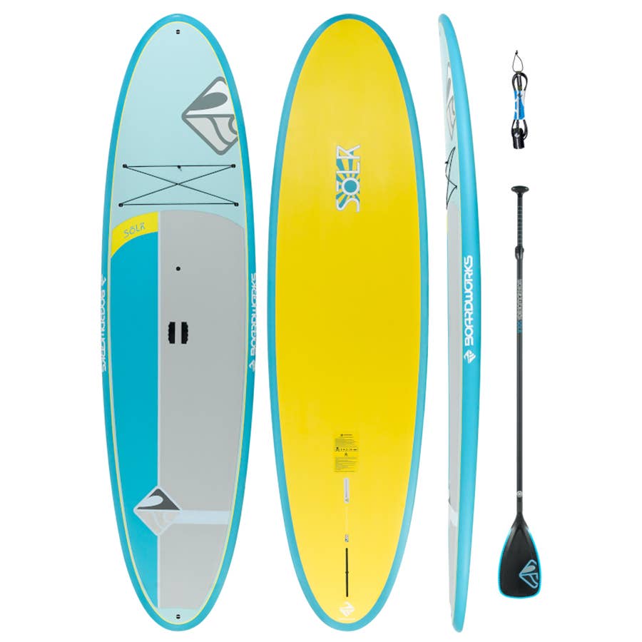 Boardworks Solr-All-Around StandUp Paddleboard W/Paddle & Leash - Blue ...