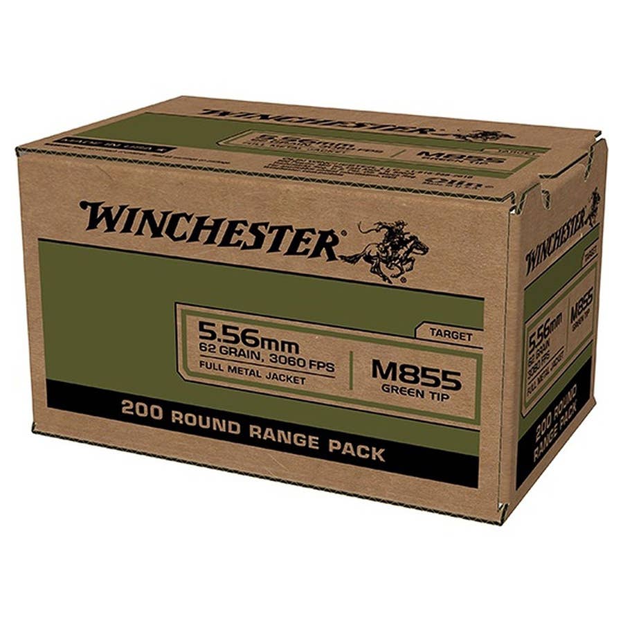 Winchester M855 5.56mm Green Tip FMJ Ammo