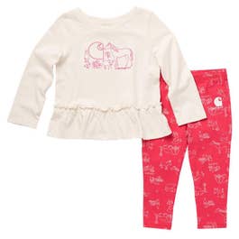 Carhartt Infant Girl's Farm Animals Set