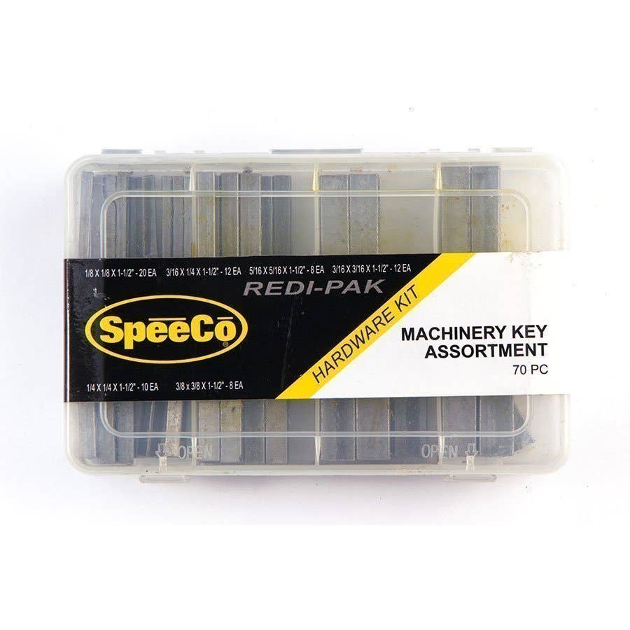 Machinery Key Stock Assortment Kit - (70 Pc.)
