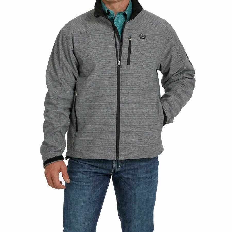 Cinch Men's Textured Bonded Softshell Jacket