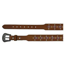 Catchfly Girl's Multi Colored Ribbon Inlay Belt