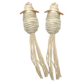 Catit Eco Terra Natural Cornhusk and Raffia Mice Cat Toy