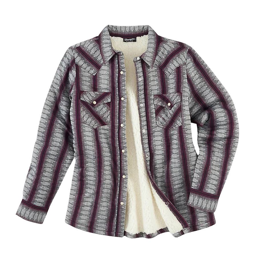 Wrangler Women's Sherpa Lined Shacket