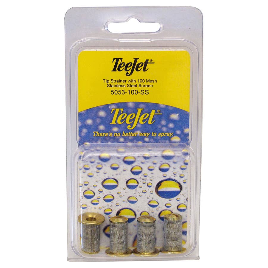 TeeJet Tip Strainer with 100 Mesh Stainless Steel Screen
