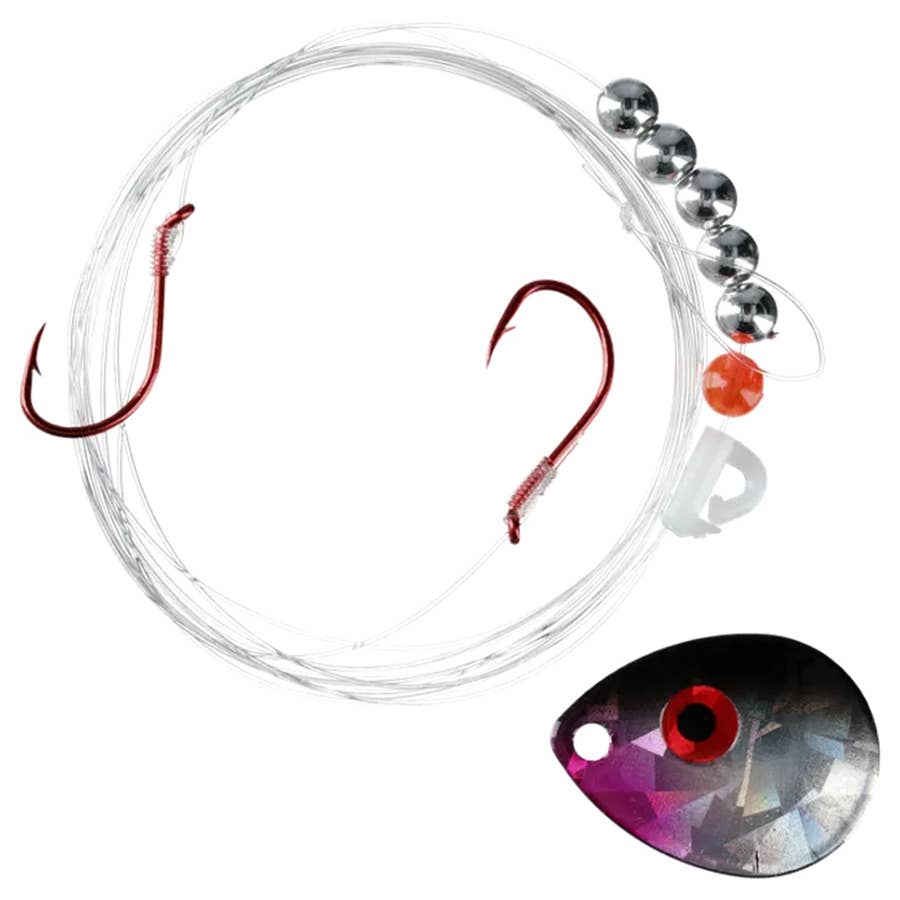 Quick Change 2 Hook Fish Candy Spinner Rig