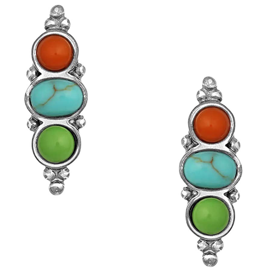 Montana Silversmiths Color Me Trio Earrings - Multi-Color