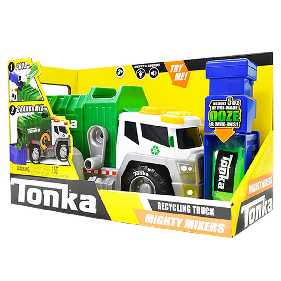 Tonka Mega Machines Mighty Mixers Lights & Sounds Recycling Truck
