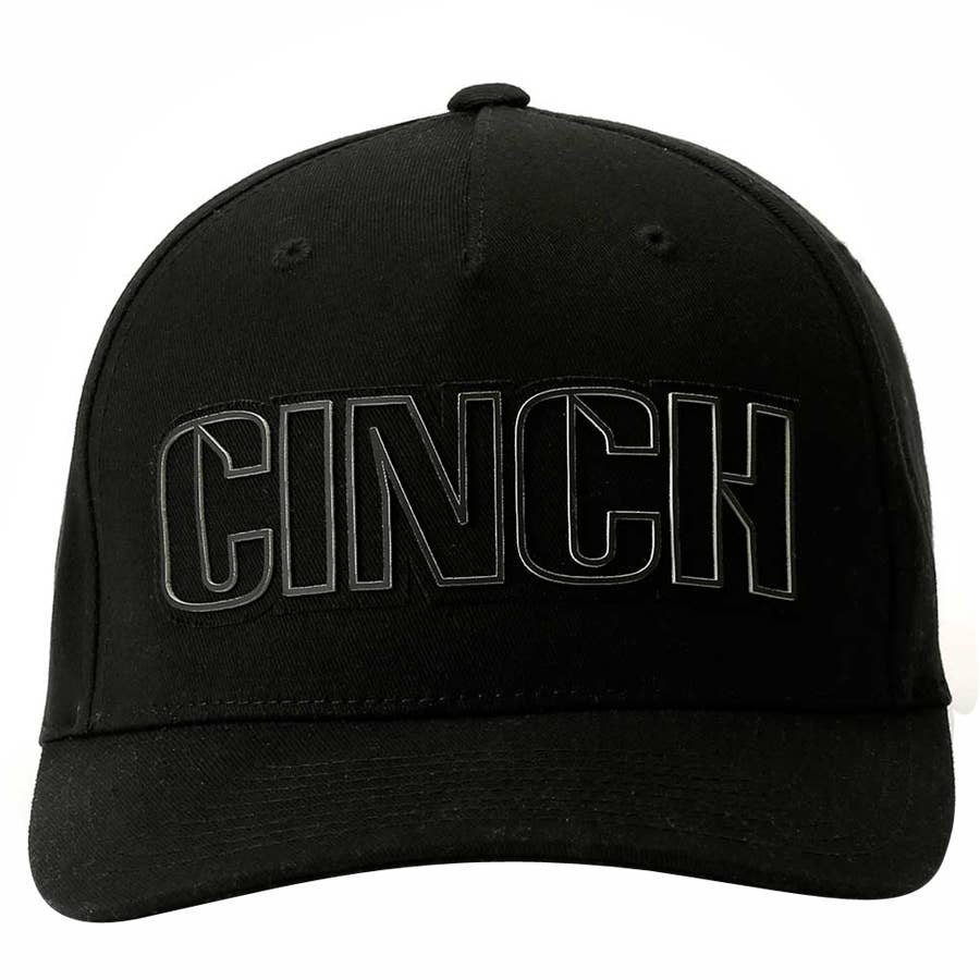 Cinch Men's Fitted Raised Logo Baseball Cap
