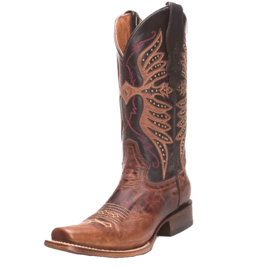 Circle G Boots Women's Embroidery and Studs Cowgirl Boots