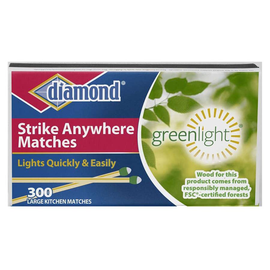 Diamond Greenlight 2" L Strike Anywhere Matches